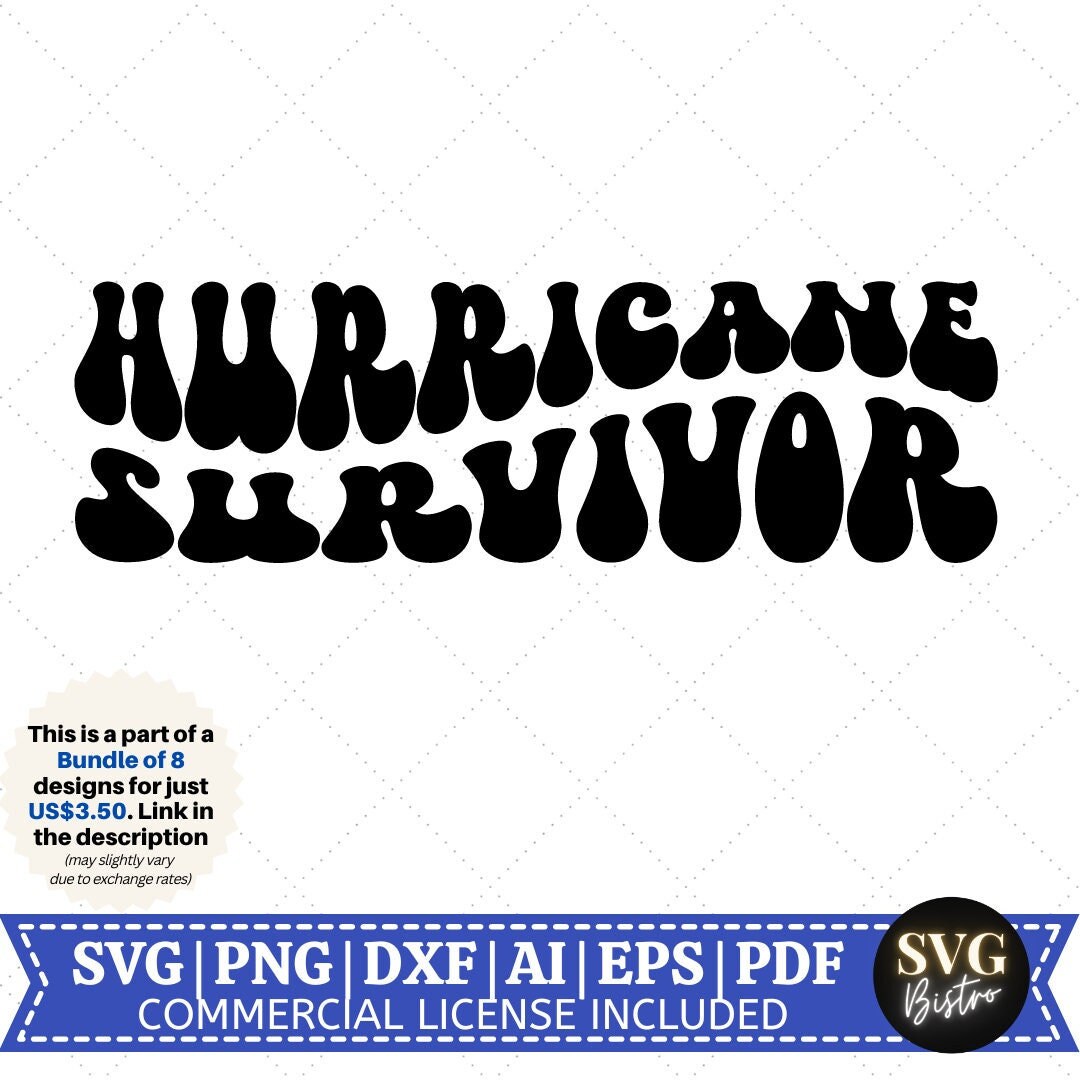 Hurricane Survivor SVG | Hurricane SVG | I Survived SVG | Hurricane ...