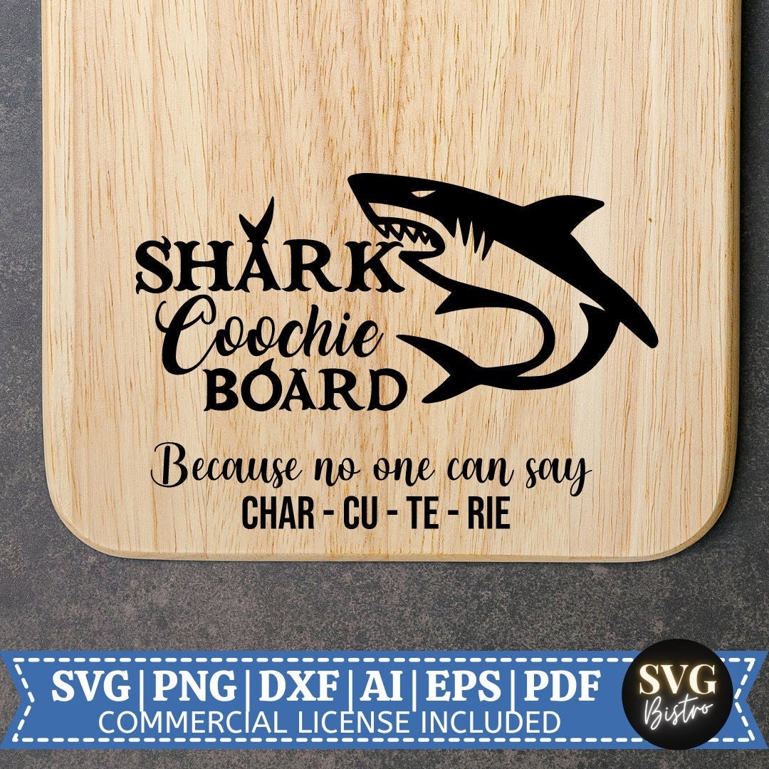 Charcuterie SVG Shark Coochie Board SVG Charcuterie Board - Etsy Canada