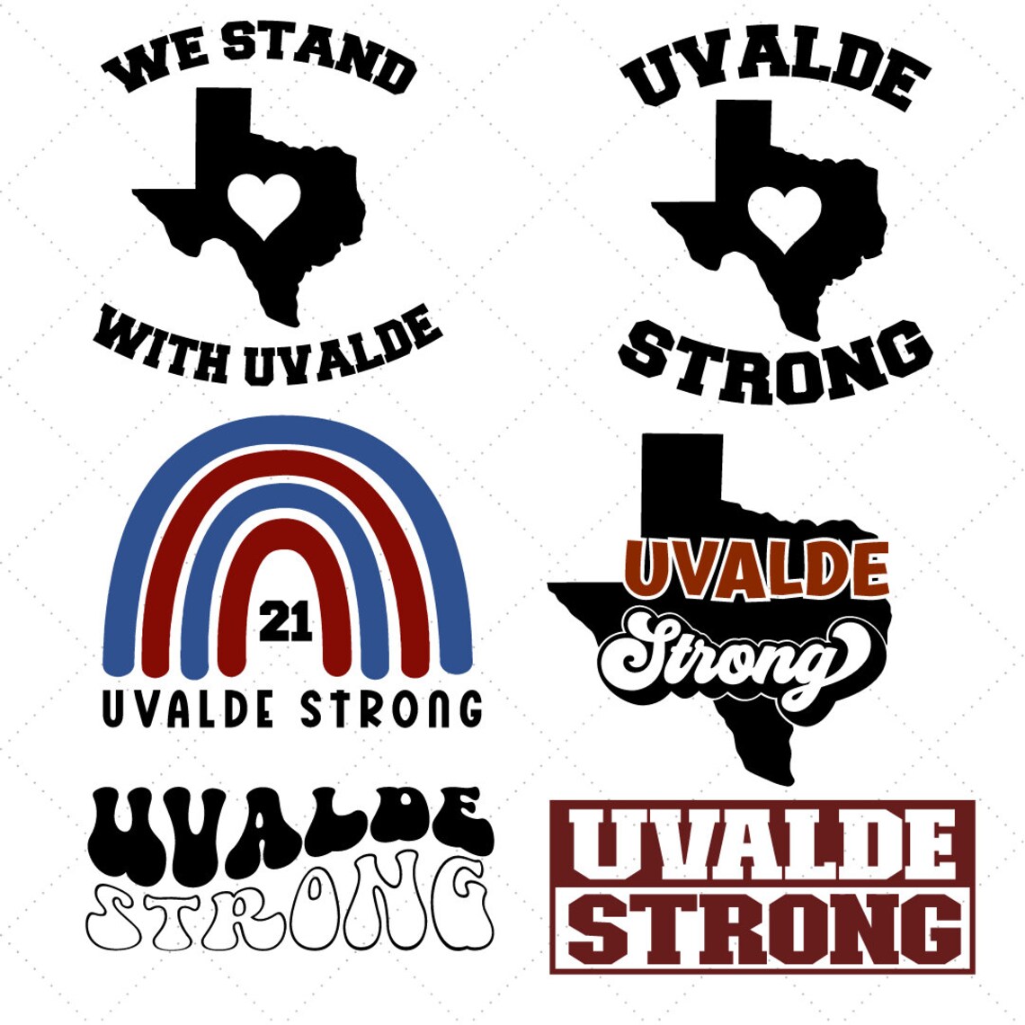 Uvalde Strong SVG Bundle Uvalde SVG Bundle Support Uvalde - Etsy