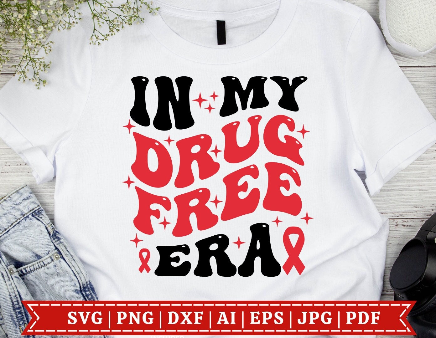 In My Drug Free Era SVG | Red Ribbon Week SVG | No to Drugs | Drug Free ...