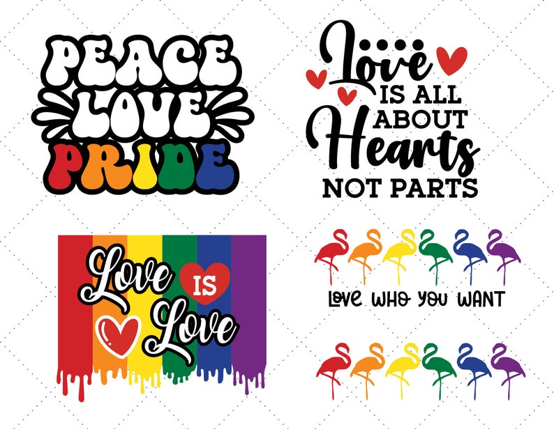 Gay Pride SVG Bundle, LGBTQIA Svg Bundle, Proud Ally Svg, Gay Pride Svg ...