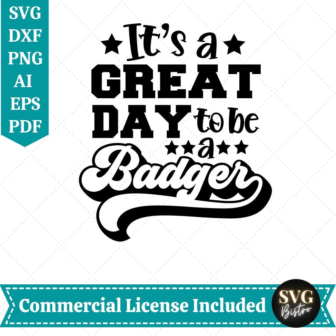 Badgers SVG | School Spirit | Badgers Retro Design | Badger Pride ...