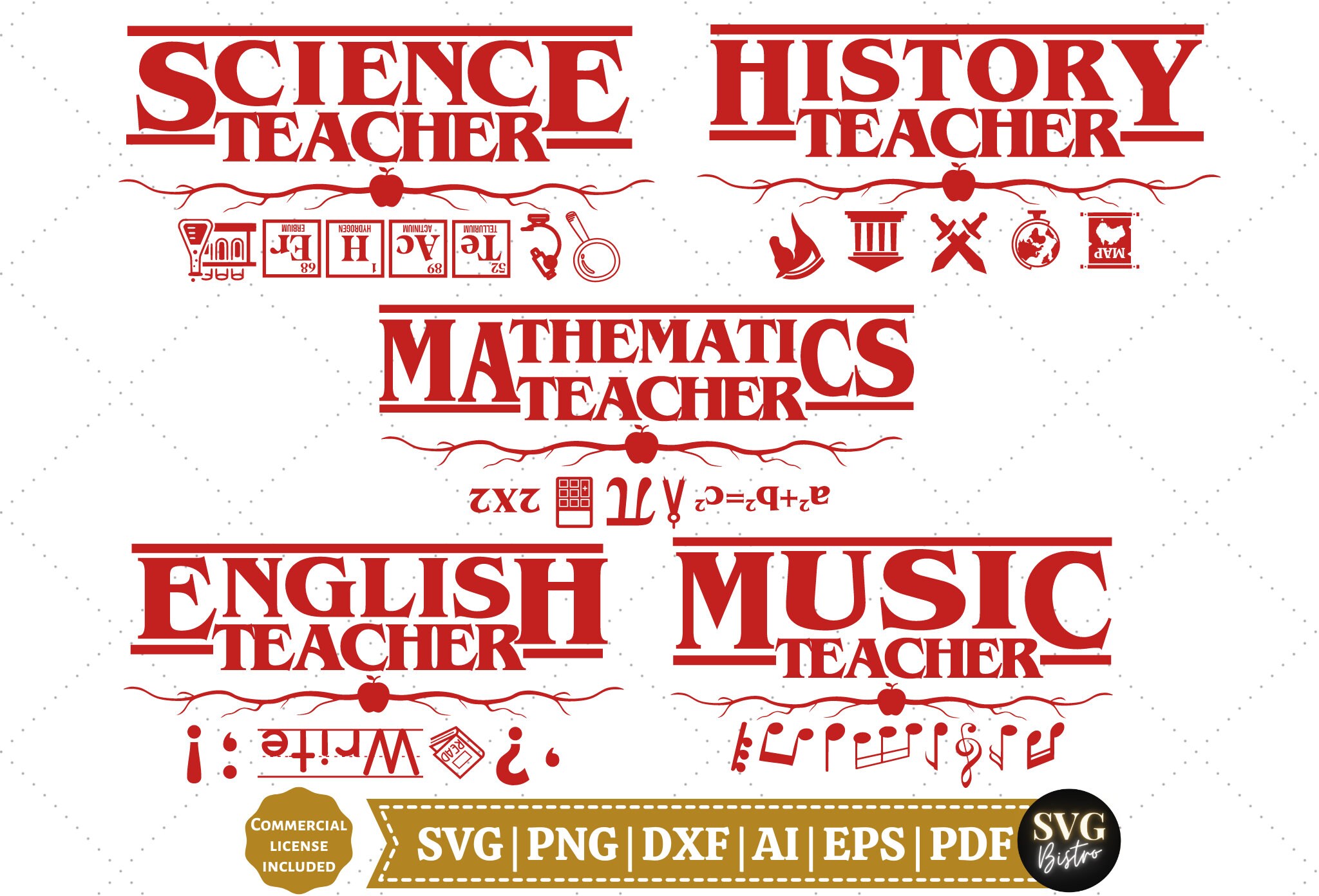 Teacher SVG Bundle Teaching Things SVG Teacher Shirt SVG - Etsy