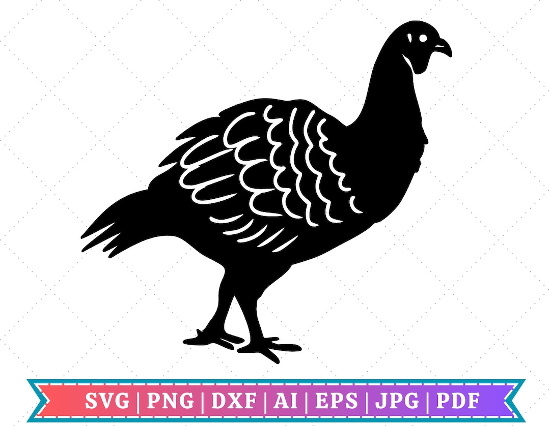 Turkey SVG | Turkey Silhouette SVG | Thanksgiving SVG | Fall | Fall ...