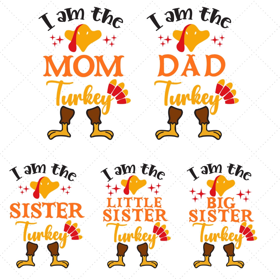 Thanksgiving Family Shirt SVG Bundle | Thanksgiving SVG | Thanksgiving ...