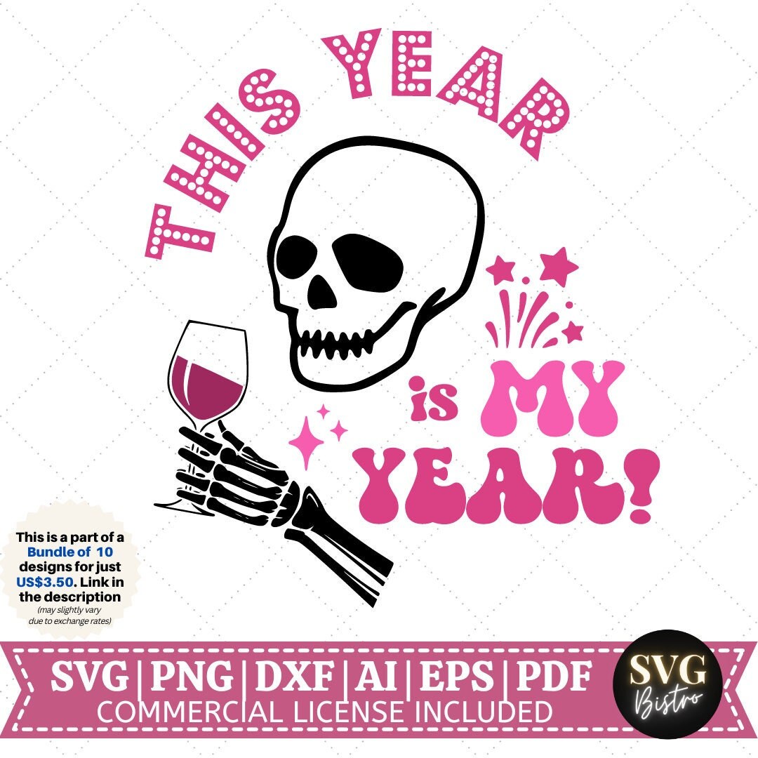New Year 2023 SVG | Retro Groovy SVG | This Year is My Year SVG | New ...