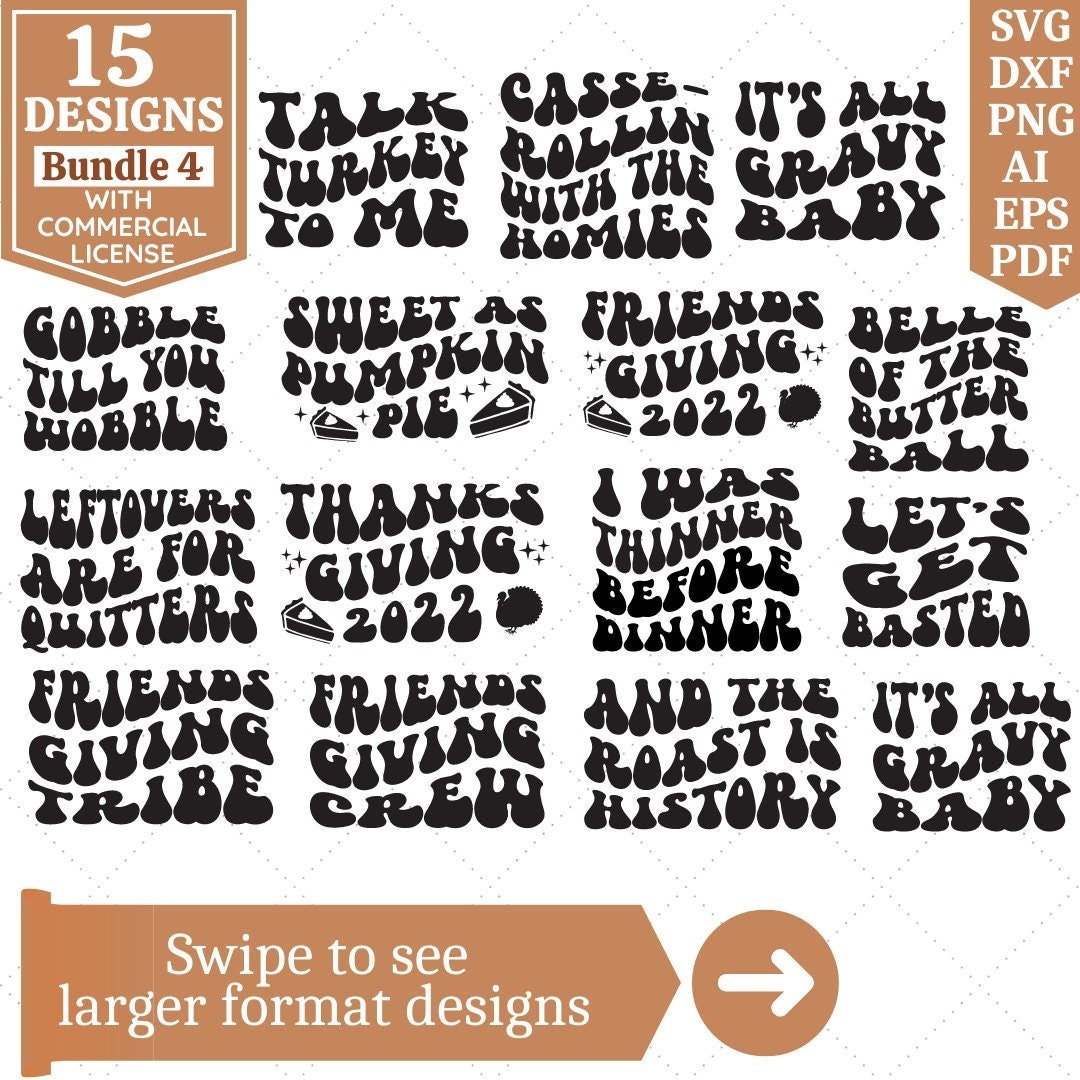 Retro Thanksgiving SVG Bundle | Friendsgiving SVG | Thanksgiving Shirt ...