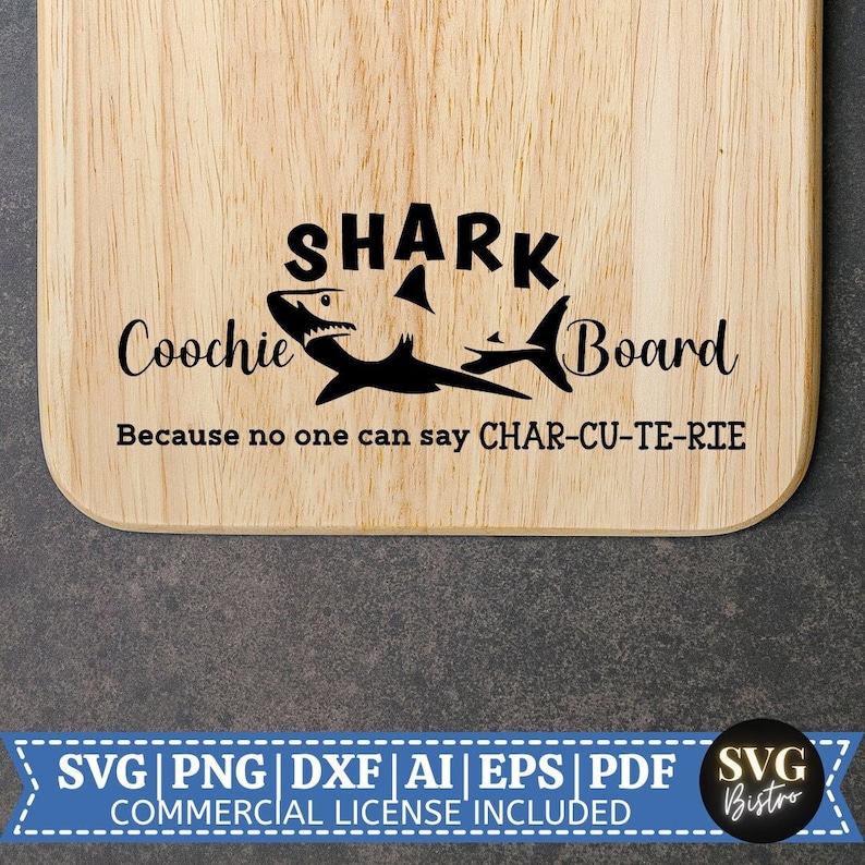 Charcuterie SVG | Shark Coochie Board SVG | Charcuterie Board Svg ...