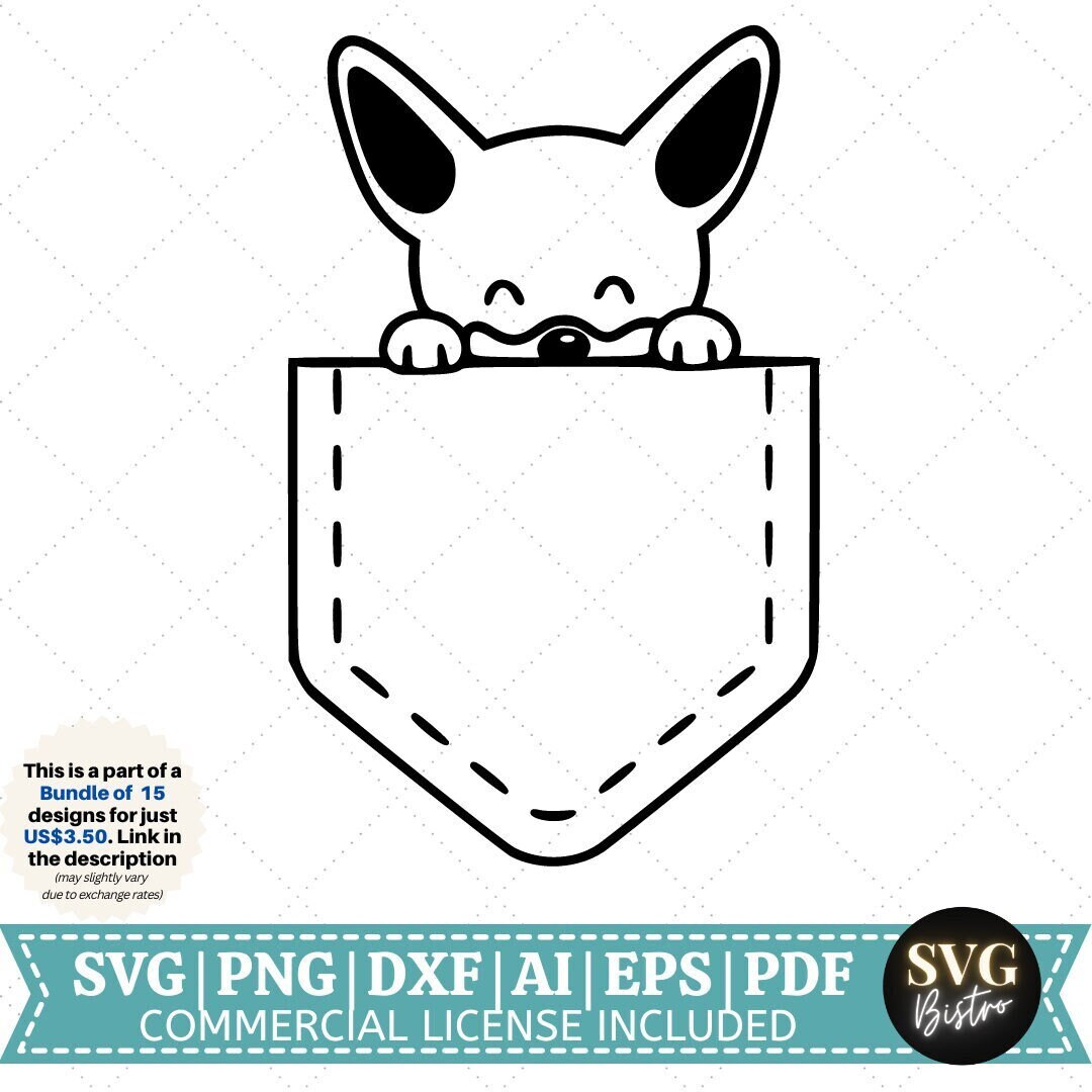 Dog Pockets SVG | Dogs in Pocket SVG | Dog Lovers SVG | Dog Moms Svg ...