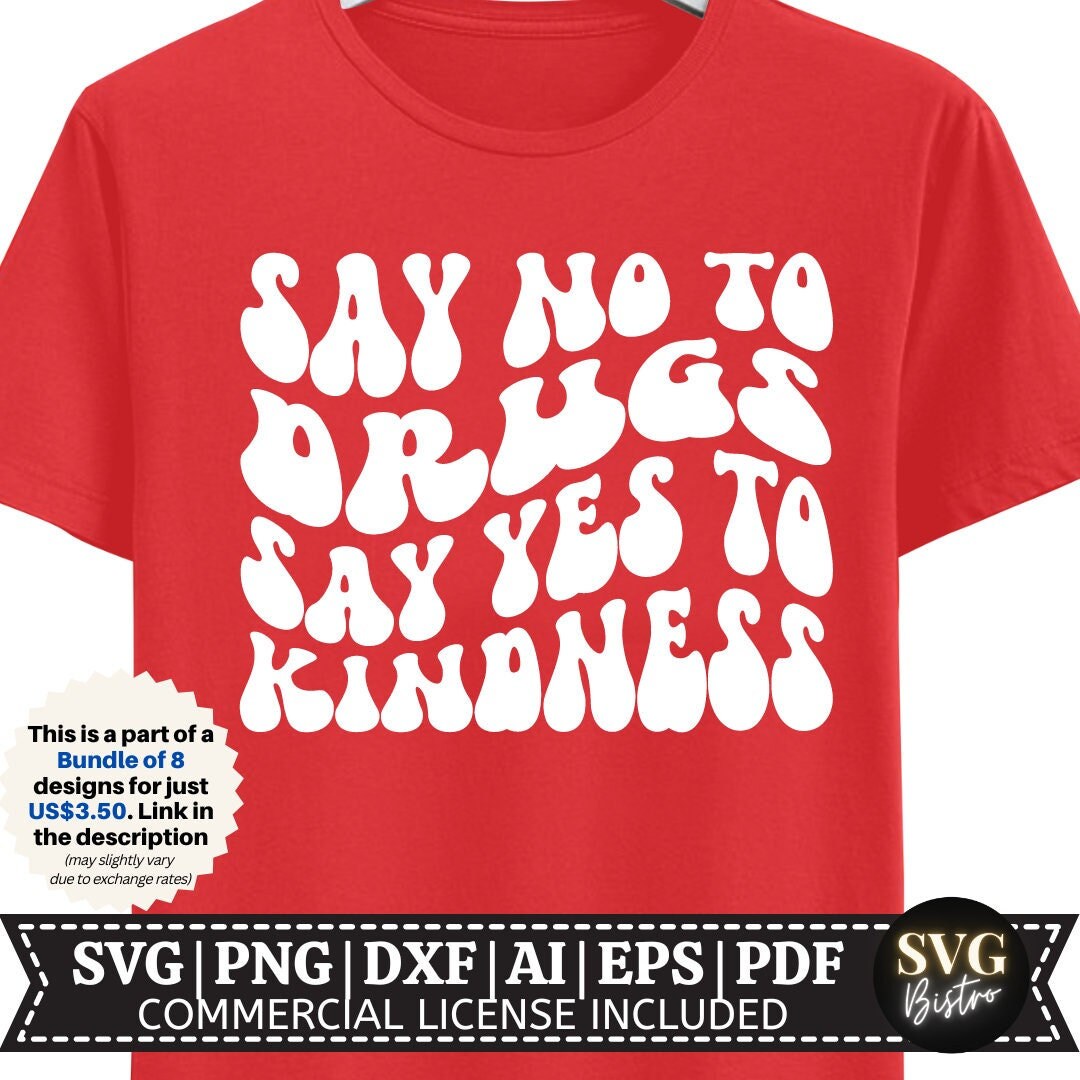 Say No to Drugs SVG Red Ribbon Week SVG No to Drugs SVG - Etsy