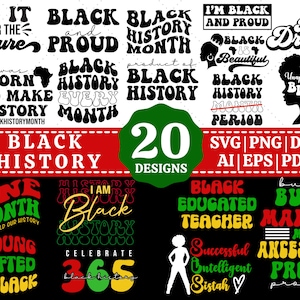 Black History Month SVG Bundle | Black History SVG Bundle | Black Pride ...