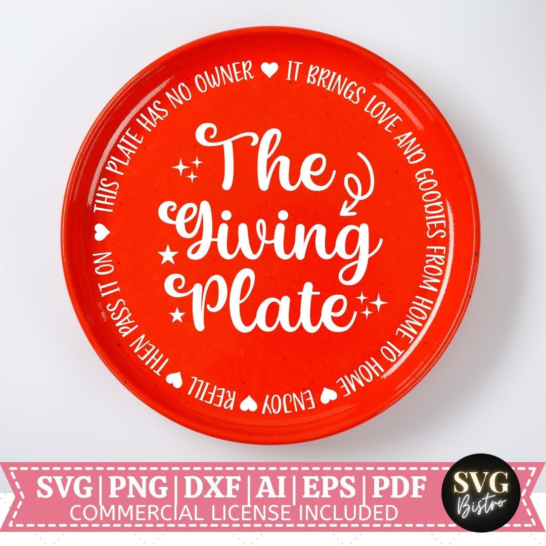 The Giving Plate SVG Thanksgiving SVG Christmas SVG - Etsy