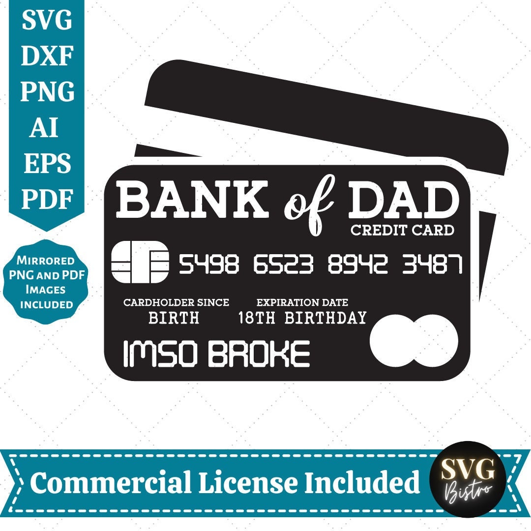 Bank of Dad SVG, Daddy SVG, Father's Day SVG, Daddy Svg, Best Dad Svg ...