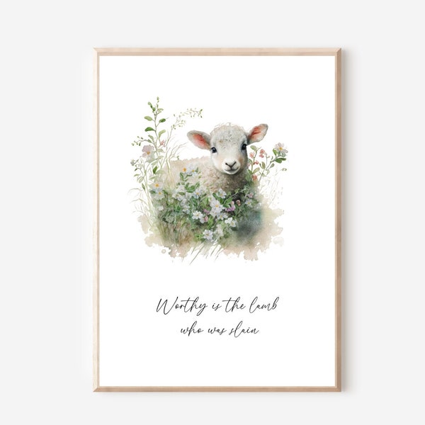 Worthy is the Lamb Printable - Etsy