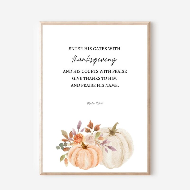 Enter His Gates With Thanksgiving - Etsy