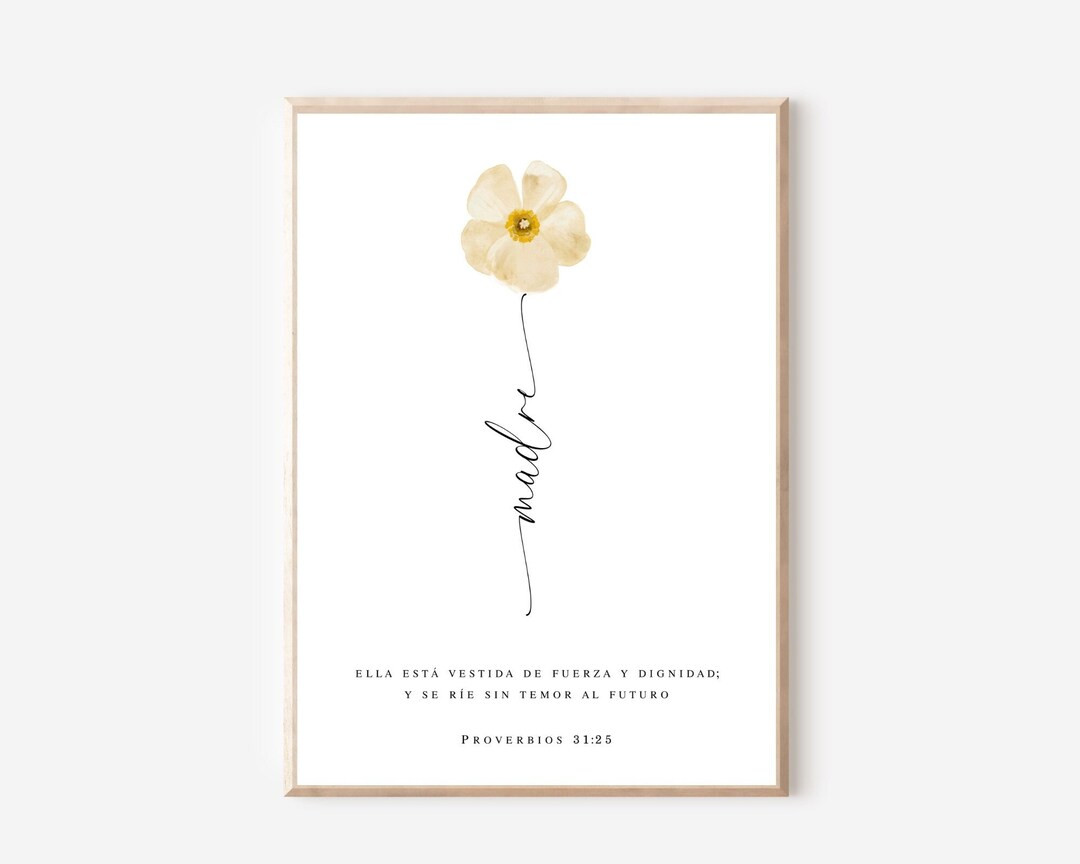 Proverbs 31:25, Spanish Bible Verse Printable, Ella Esta Vestida De ...