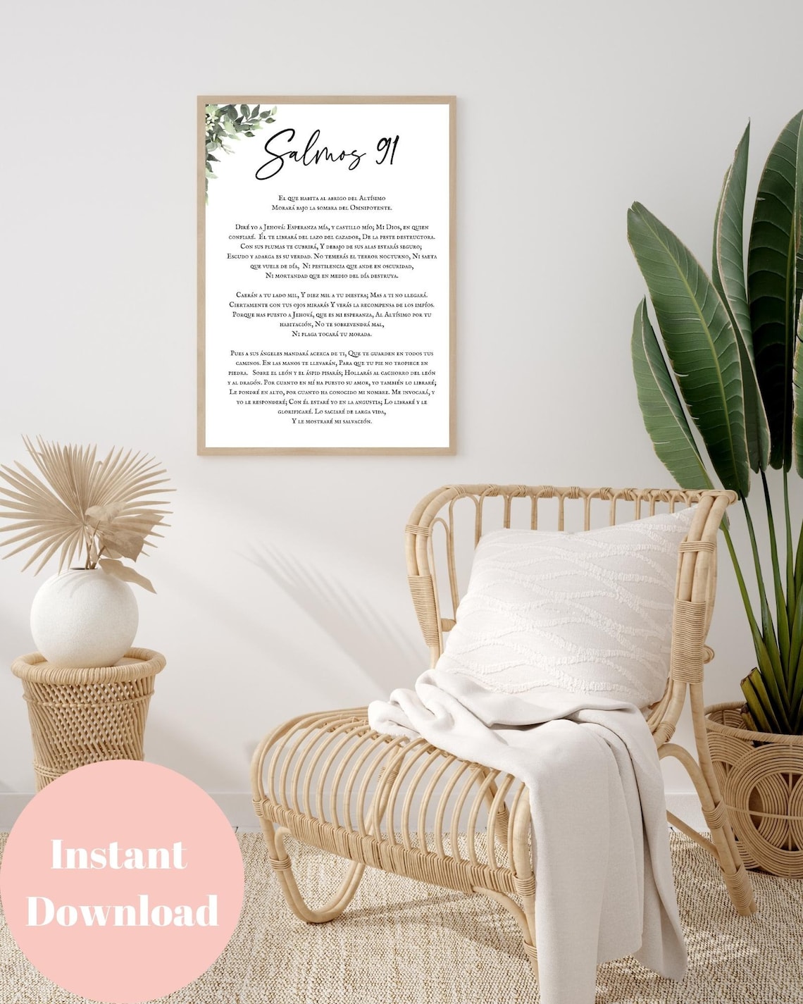 Salmos 91 Spanish Bible Verse Printable Psalms Verso De La - Etsy Canada