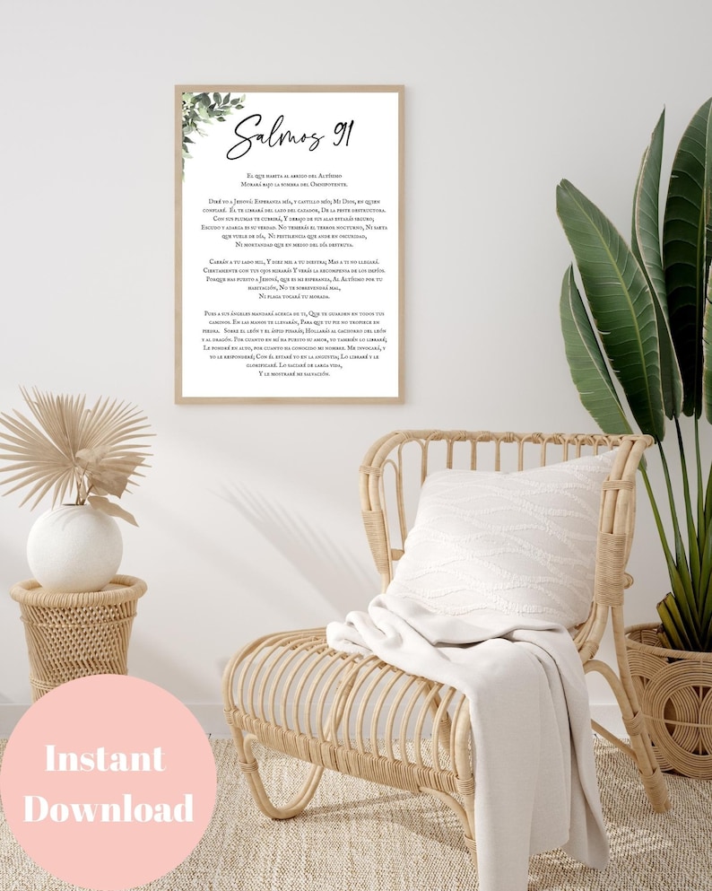 Salmos 91, Spanish Bible Verse Printable, Psalms, Verso De La Biblia ...