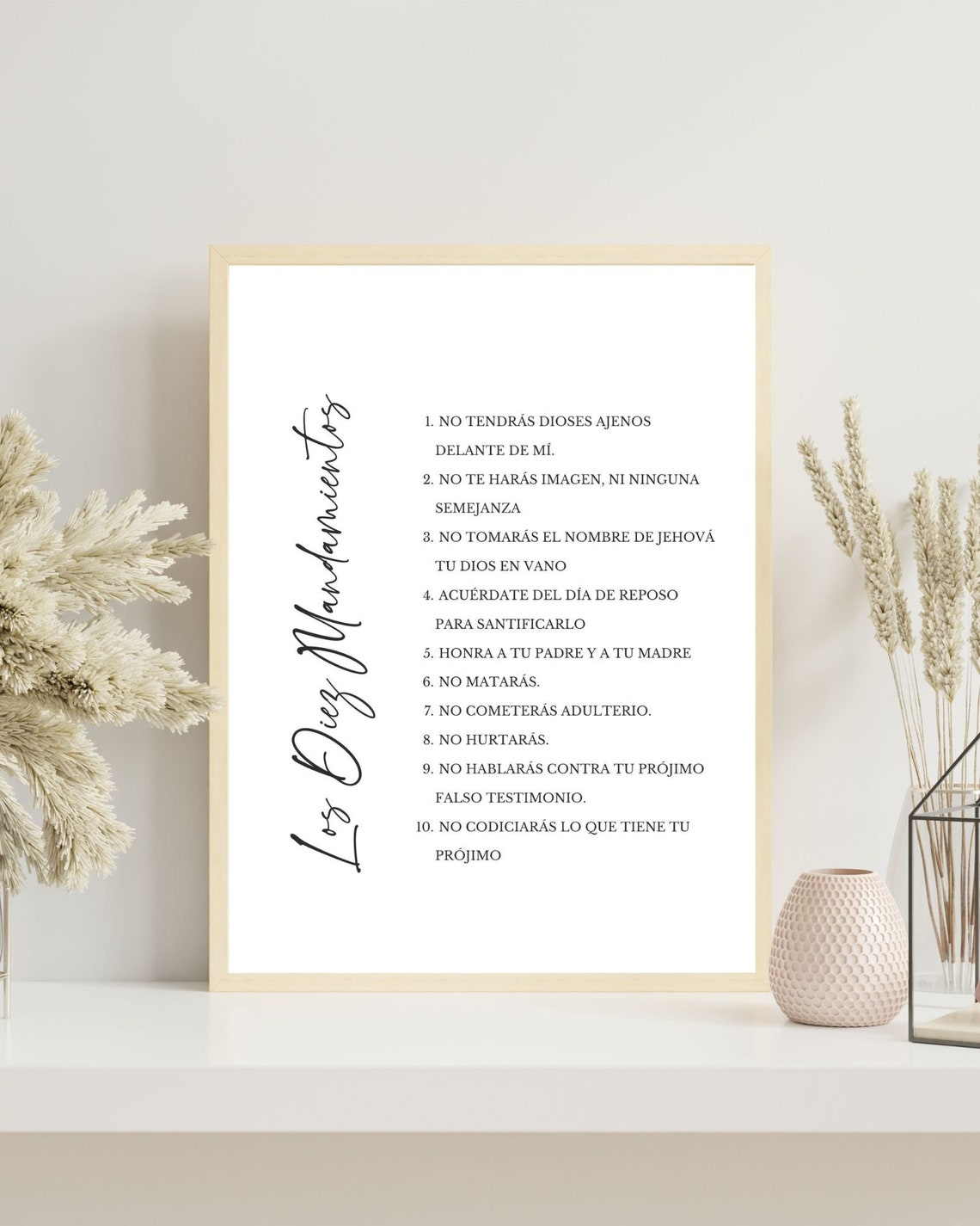 Éxodo 20 Los Diez Mandamientos, Spanish Bible Verse Printable, Exodus ...