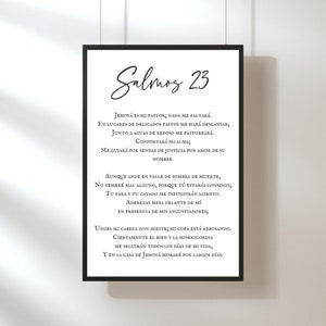 Salmos 23, Spanish Bible Verse Printable, Psalms, Verso De La Biblia ...