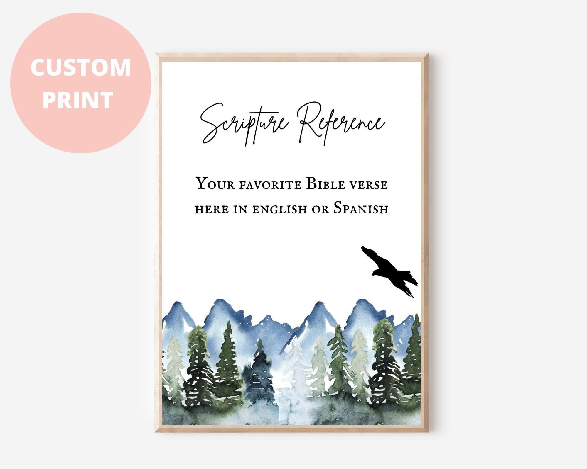 Custom Bible Verse Wall Art Printable, Custom Bible Verse Prints, Your ...