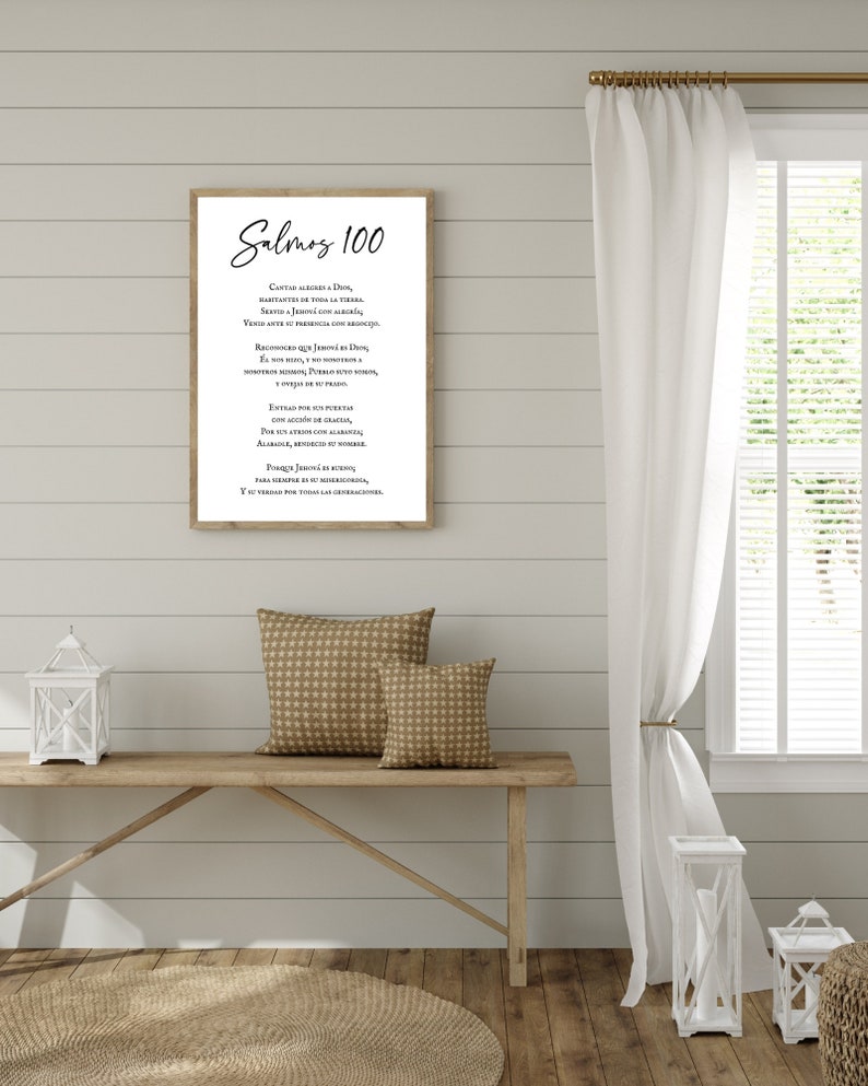 Salmos 100, Spanish Bible Verse Printable, Psalms, Verso De La Biblia ...