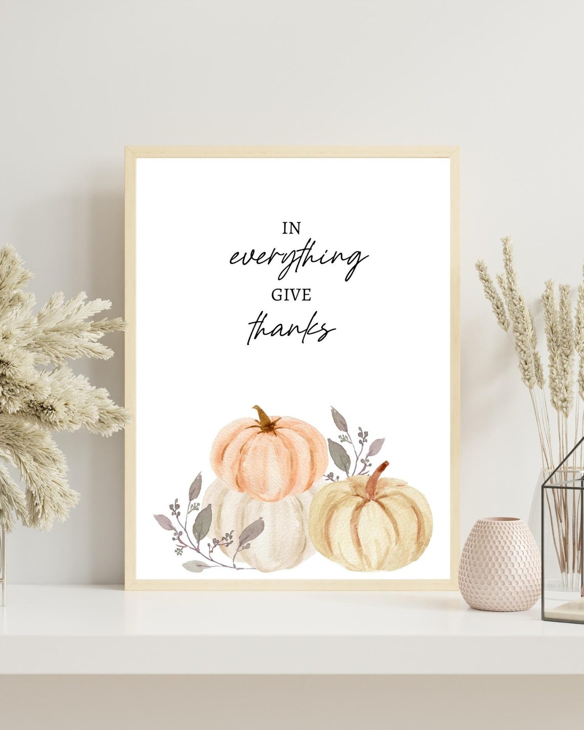 1 Thessalonians 5:18 in Everything Give Thanks Thanksgiving - Etsy