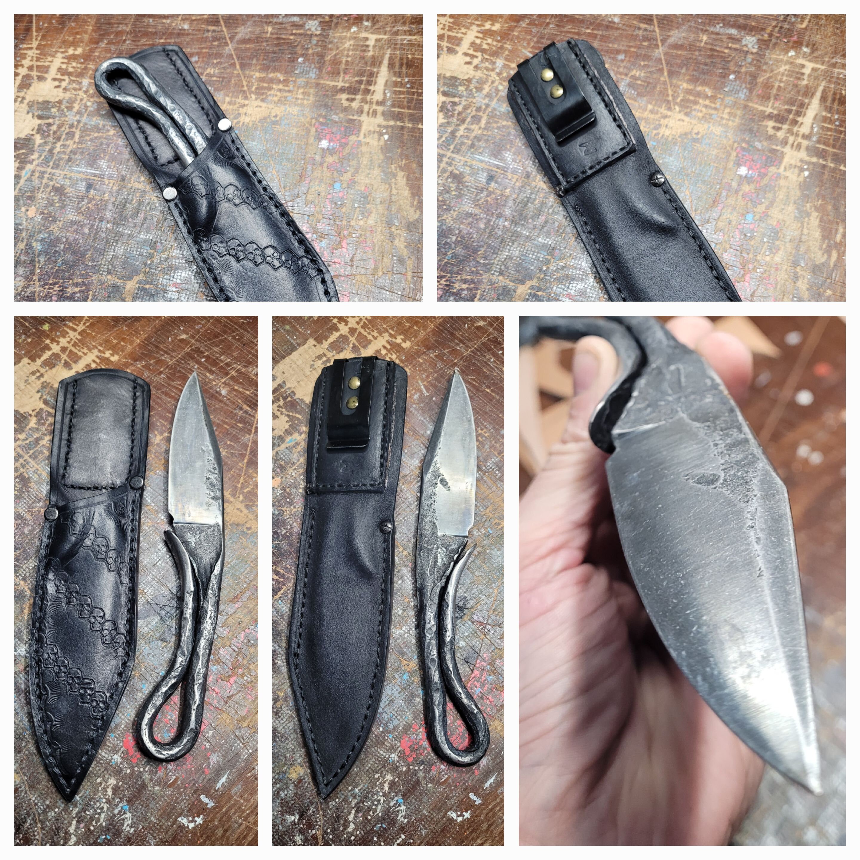 Hand Forged Blacksmith Knife - Etsy