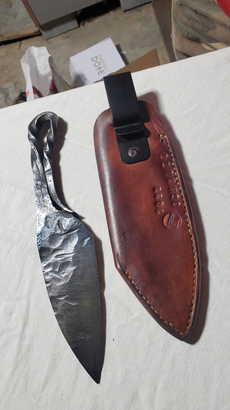 Hand Forged Blacksmith Knife - Etsy