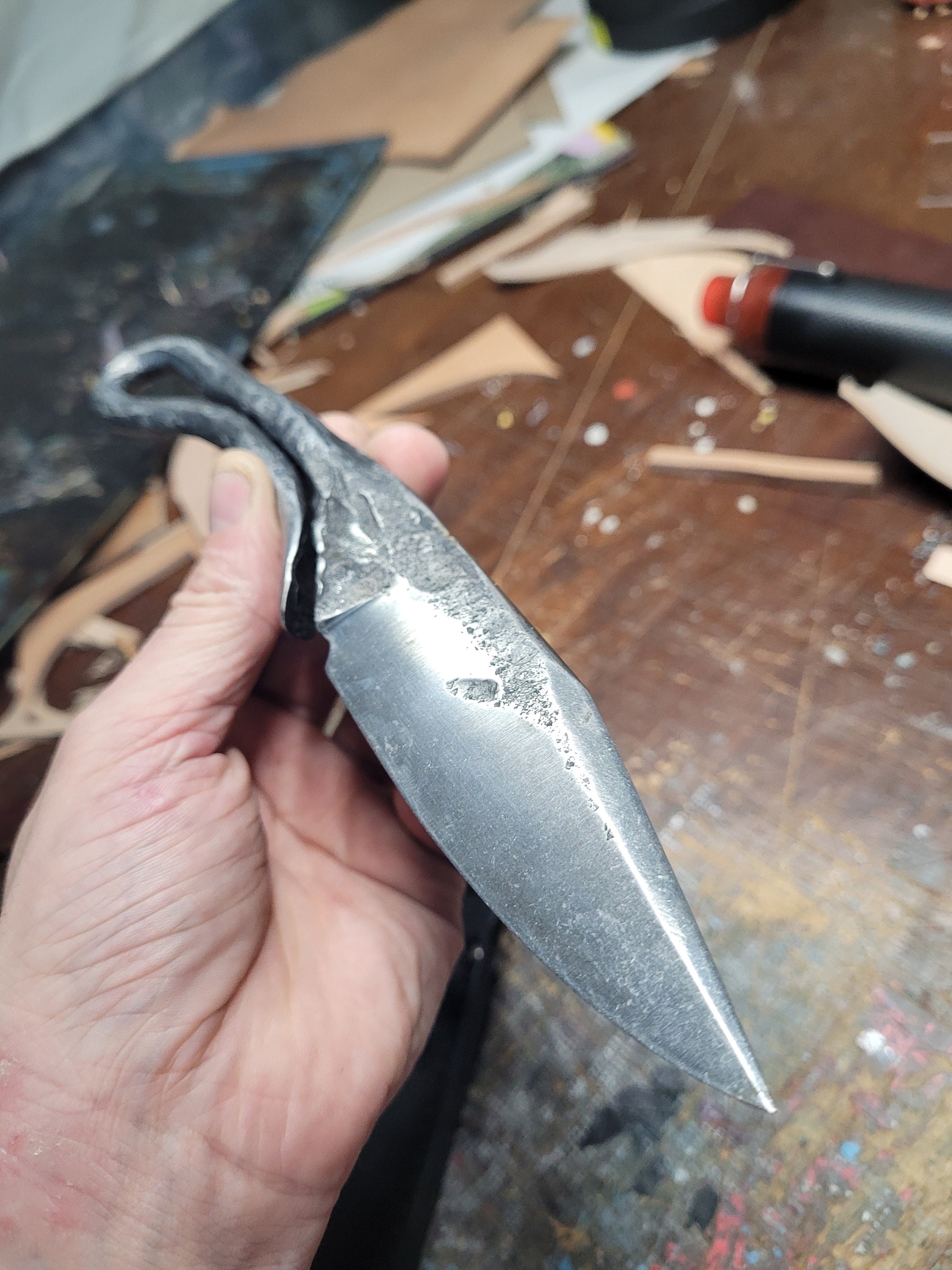 Hand Forged Blacksmith Knife - Etsy