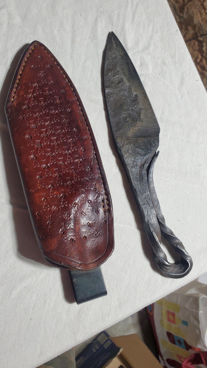 Hand Forged Blacksmith Knife - Etsy