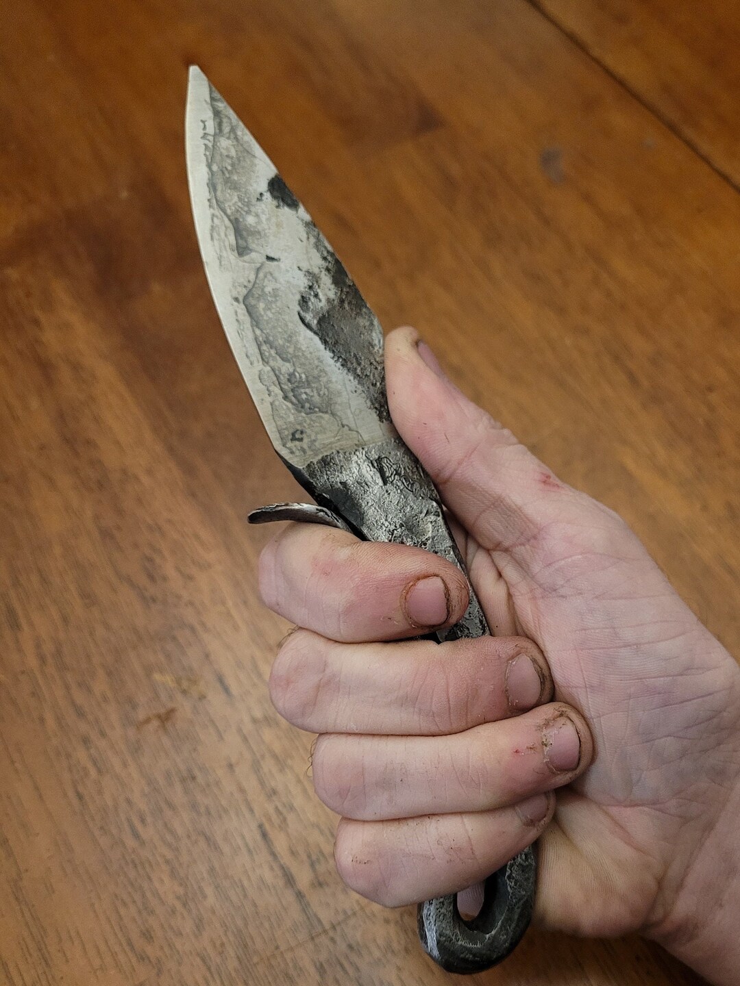 Hand Forged Blacksmith Knife - Etsy