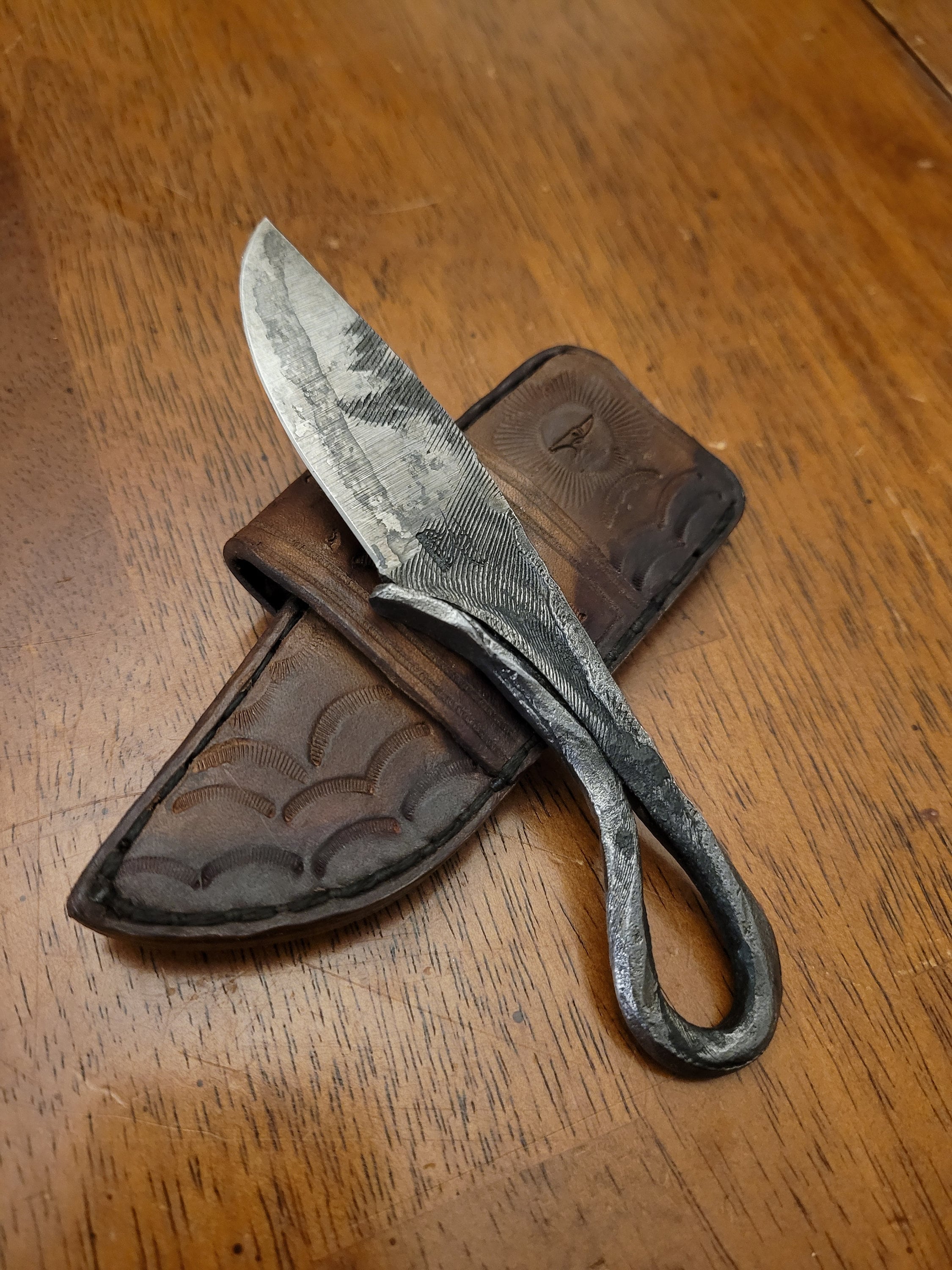 Hand Forged Blacksmith Knife - Etsy