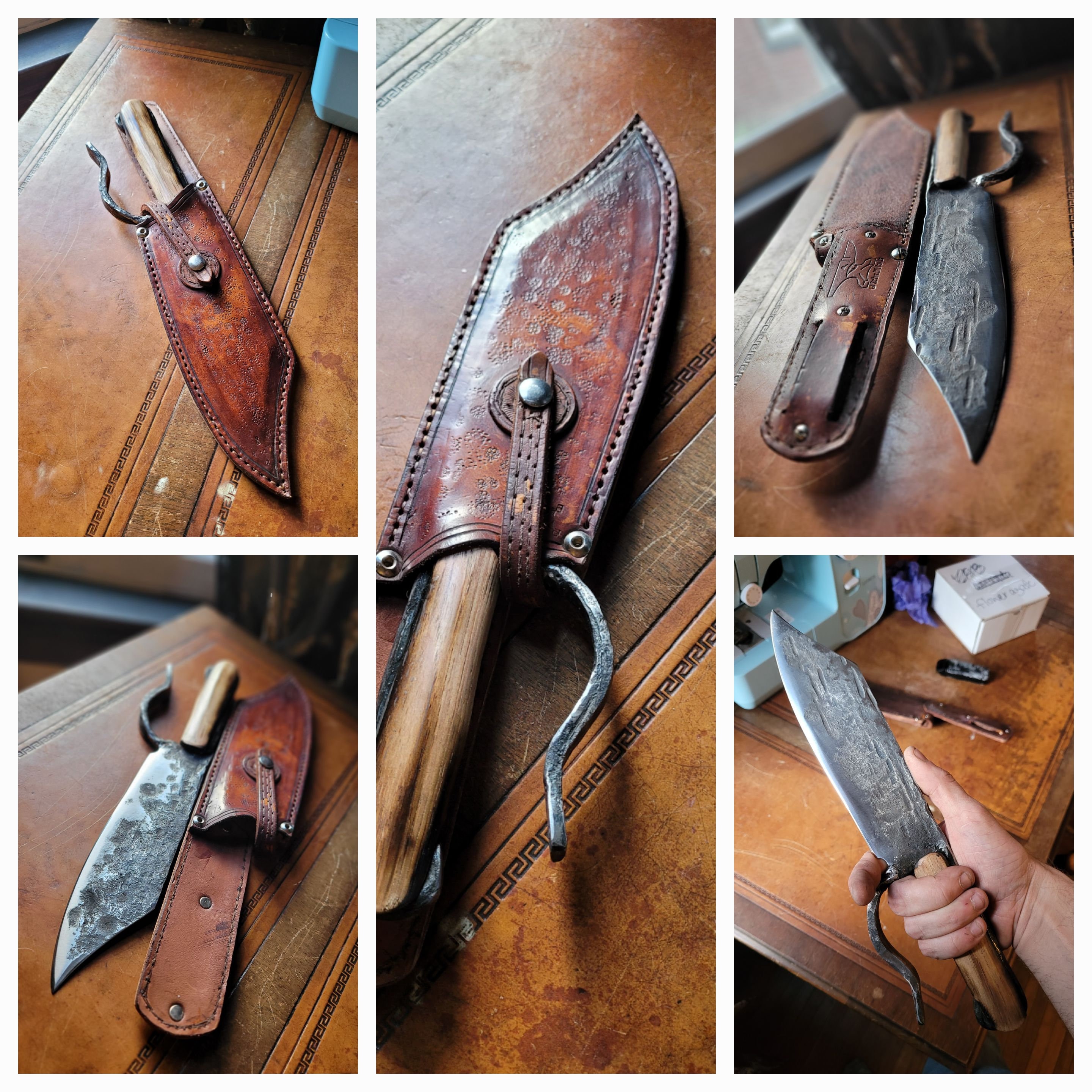 Hand Forged Blacksmith Knife - Etsy
