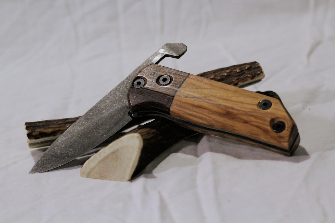Handmade Friction Folder Knife With Cap Lifter and Prybar - Etsy