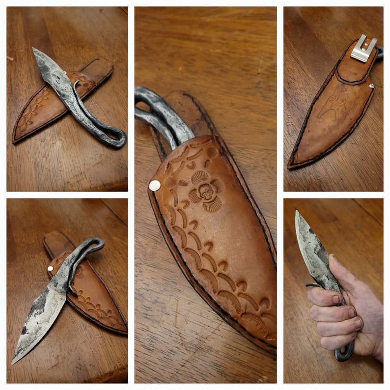 Hand Forged Blacksmith Knife - Etsy