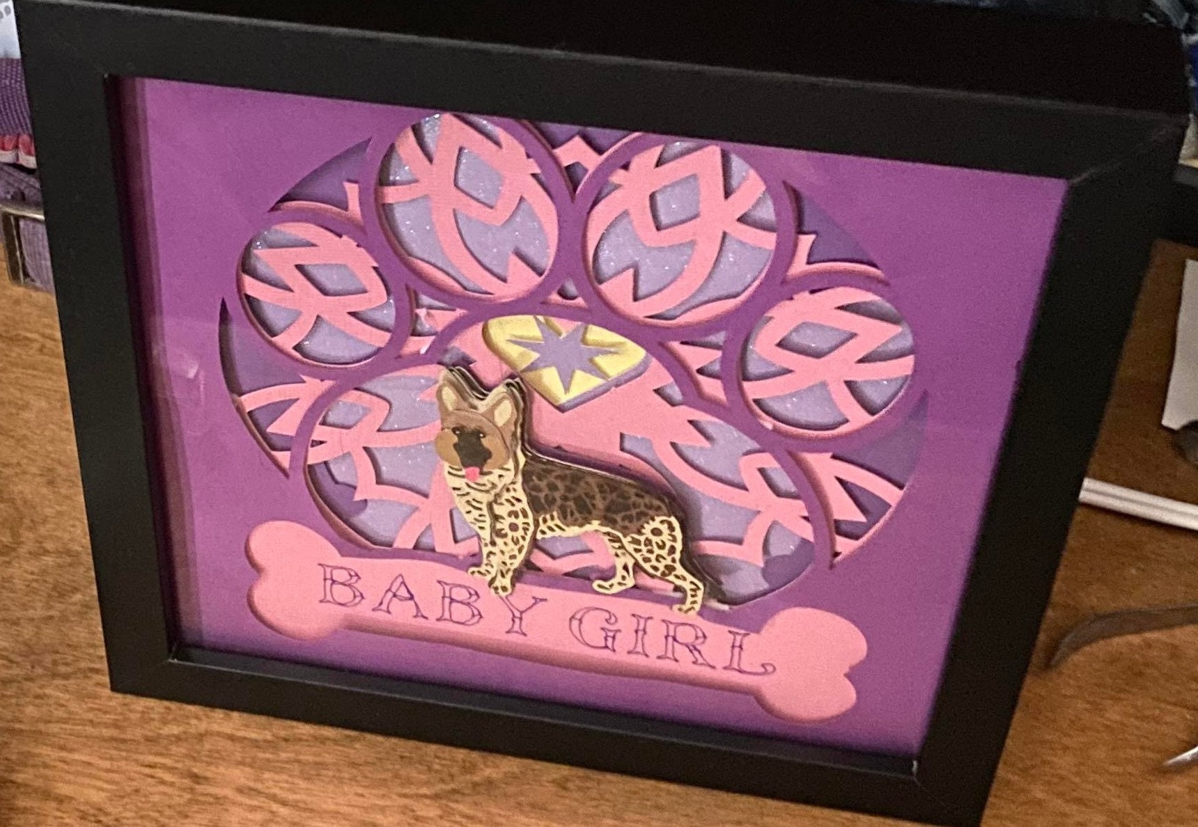 Pet Memorial Shadow Boxes in Memory of Pet Dog/cat or Any Pet Handmade ...