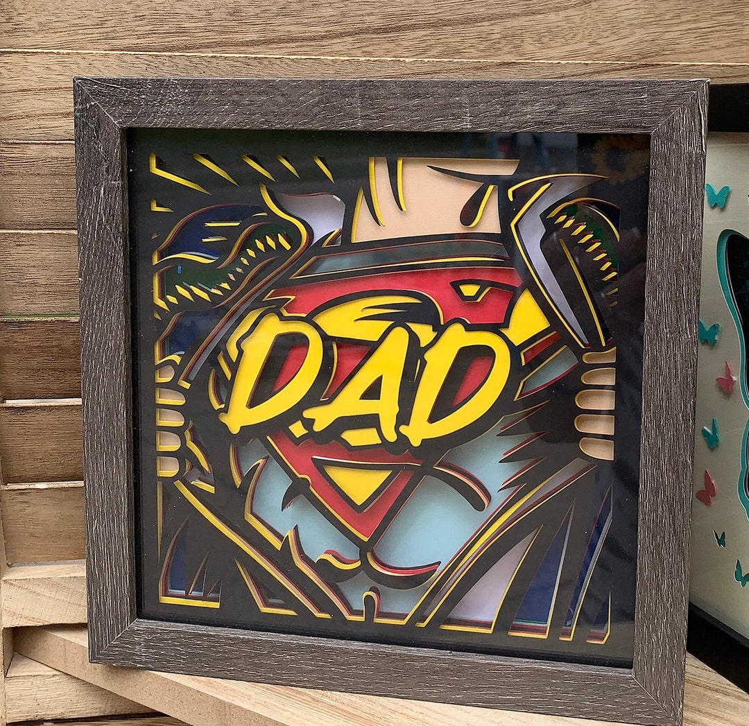 Celebrate Dad With Super Dad Shadow Box | Father's Day Gift ...