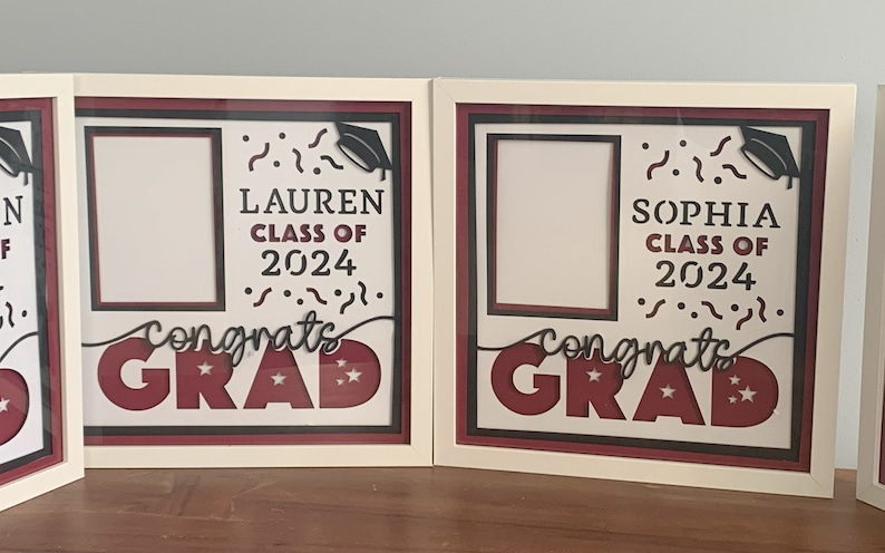Custom 2025 Graduation 3D Shadow Box: High School Keepsake - Etsy