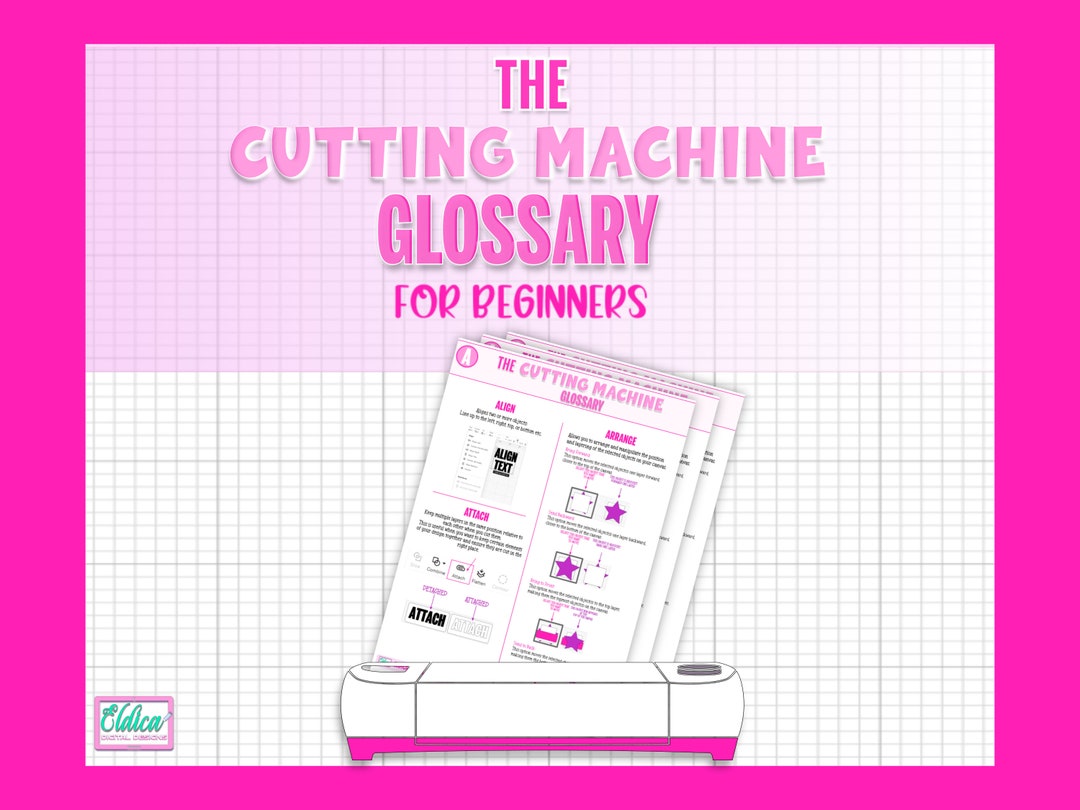 Cricut Glossary for Beginners: Cutting Machine Guide (digital Download ...