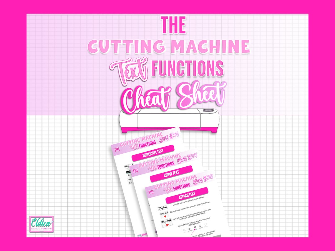 Cricut Text Functions Cheat Sheet: Printable Guide (digital Download ...