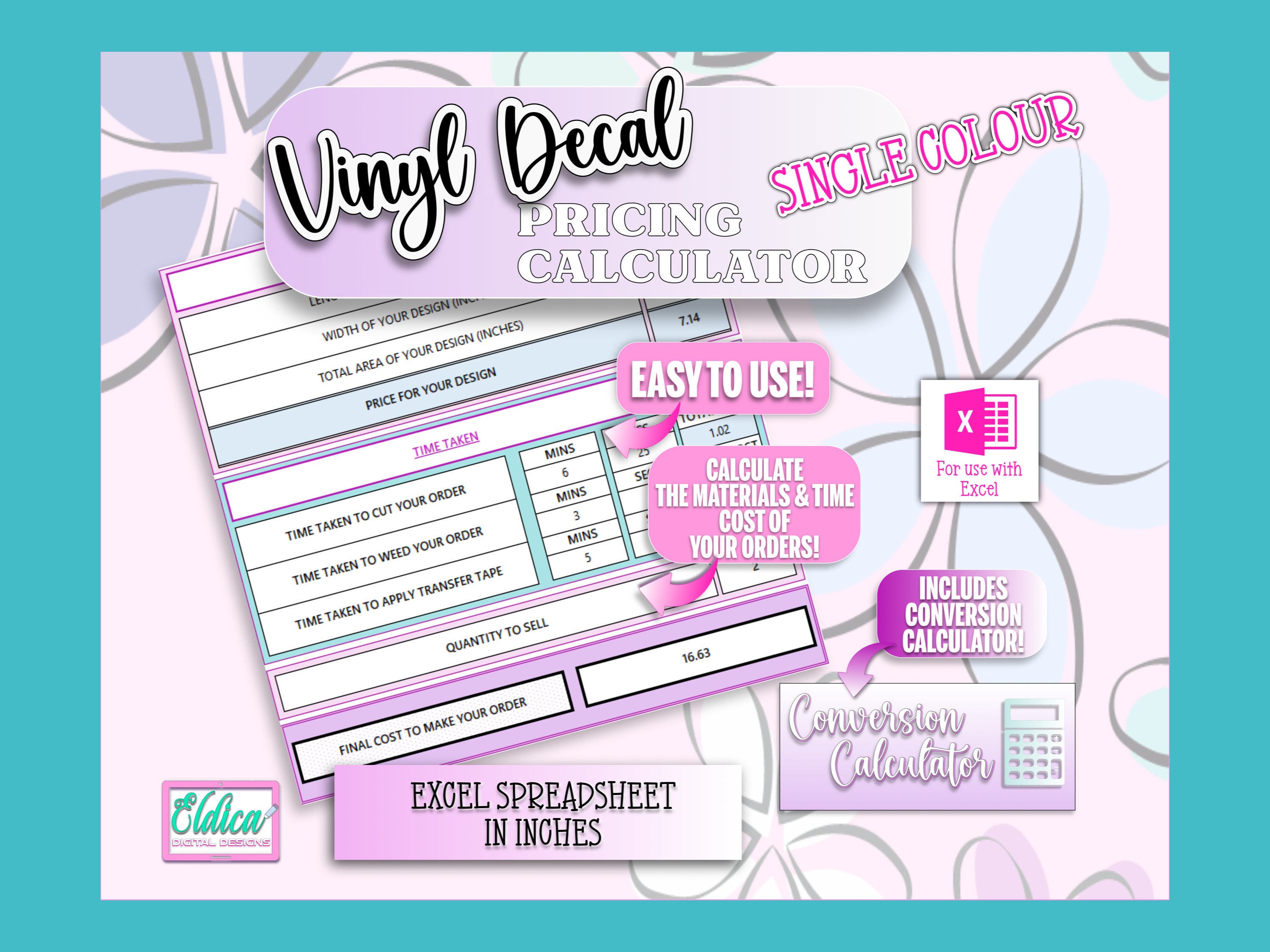 Vinyl Decal Pricing Chart Coin Decal - Pricing Sticker 25 Cents Decal ...