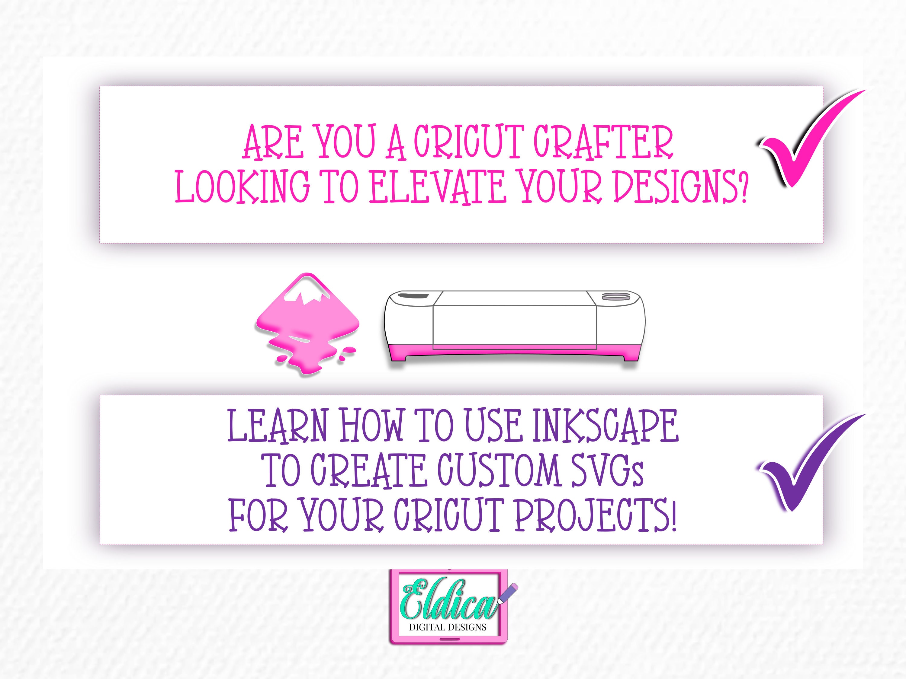 Inkscape Guide for Cricut Crafting, Inkscape Cheat Sheet, Inkscape ...