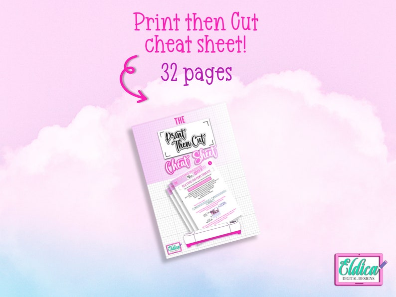 Cutting Machine Cheat Sheet Bundle, Cricut Glossary, Printable Cricut ...