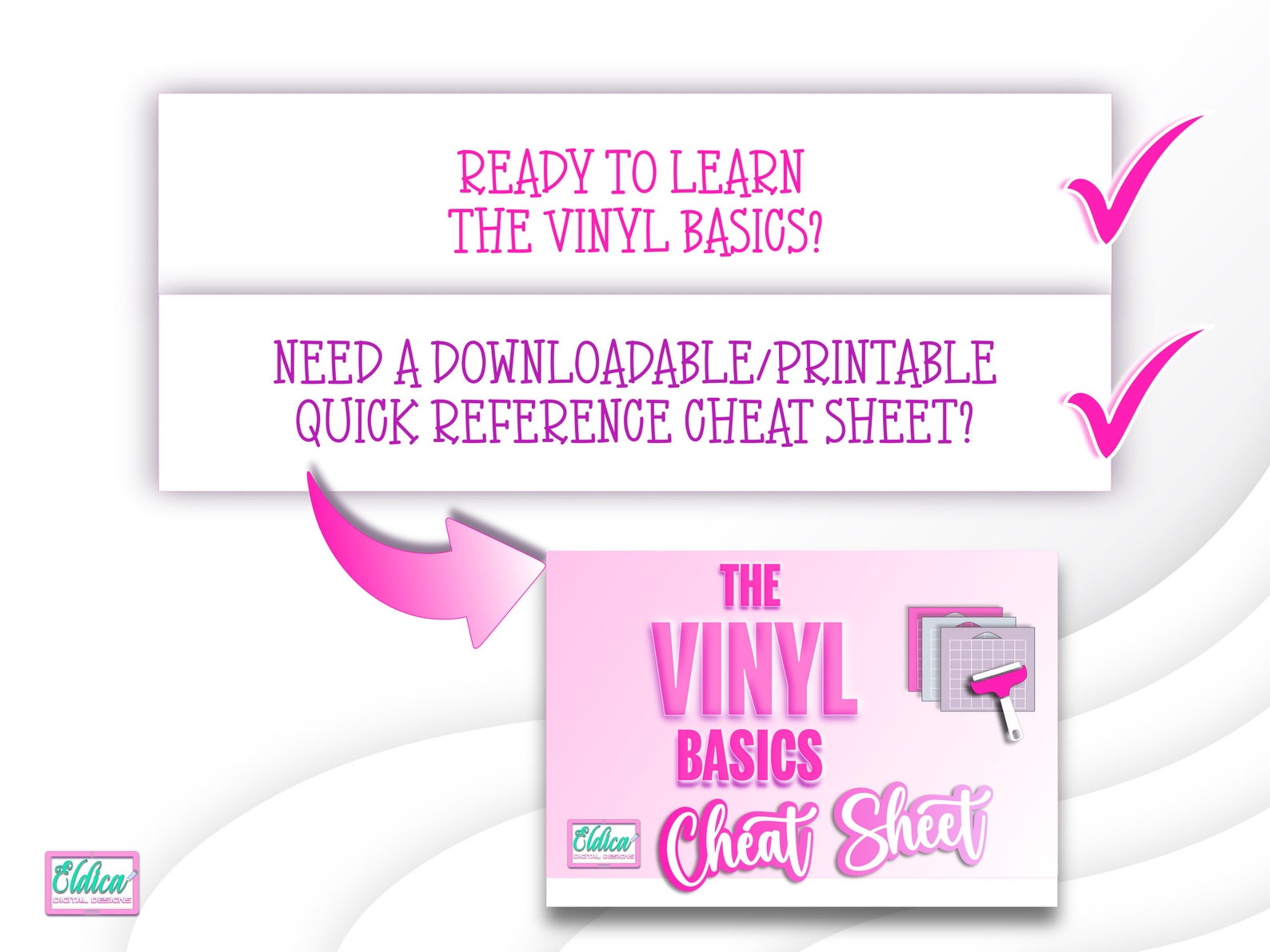 Vinyl Basics Cheat Sheet, Vinyl Guide, Printable Cricut Workbook, Learn ...