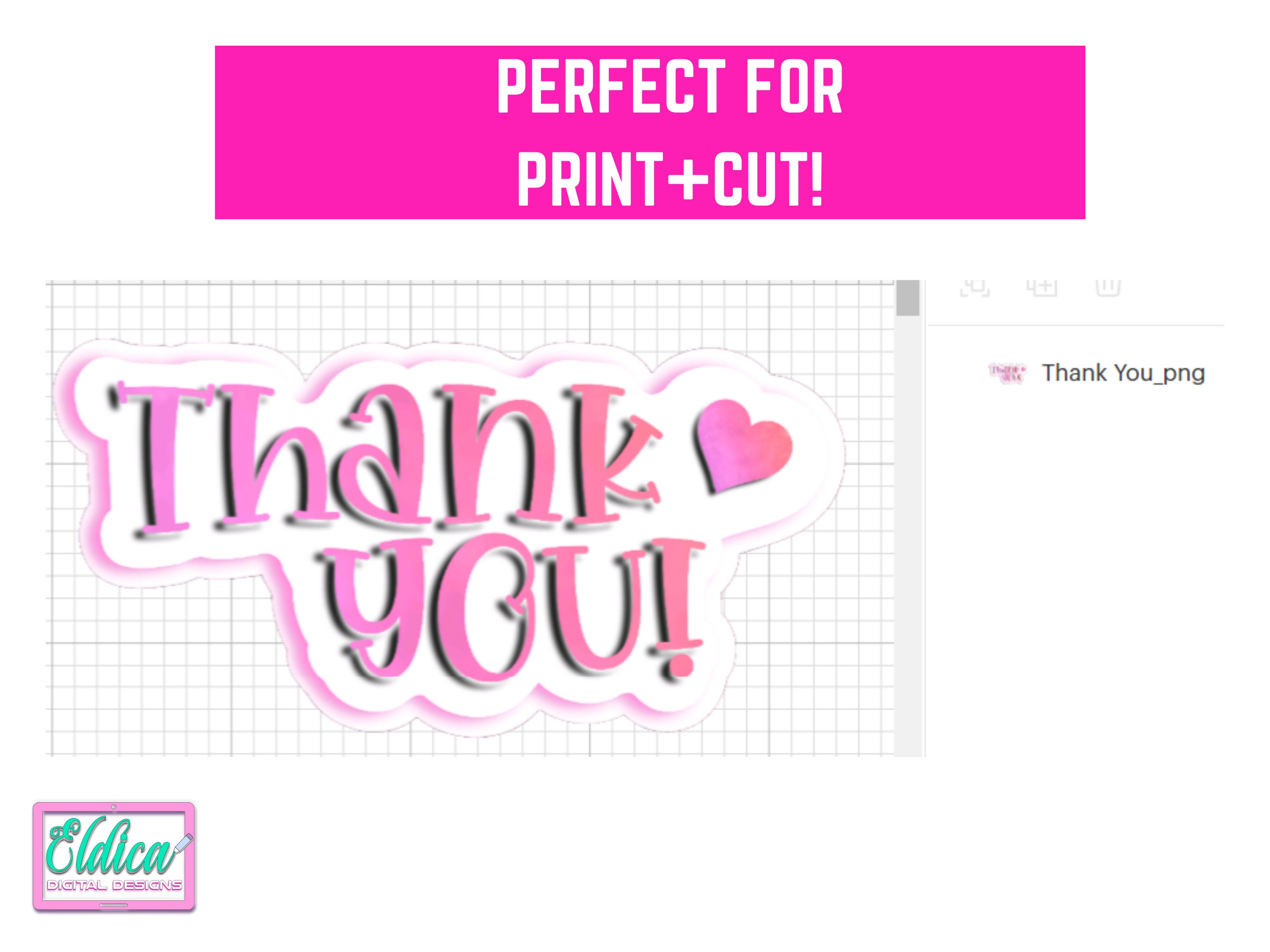 Thank You Sticker PNG, Printable Stickers for Small Business, Thank You ...