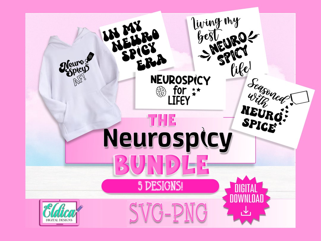 Neuro Spicy SVG Autism Awareness SVG Bundle ADHD Svg Mental - Etsy