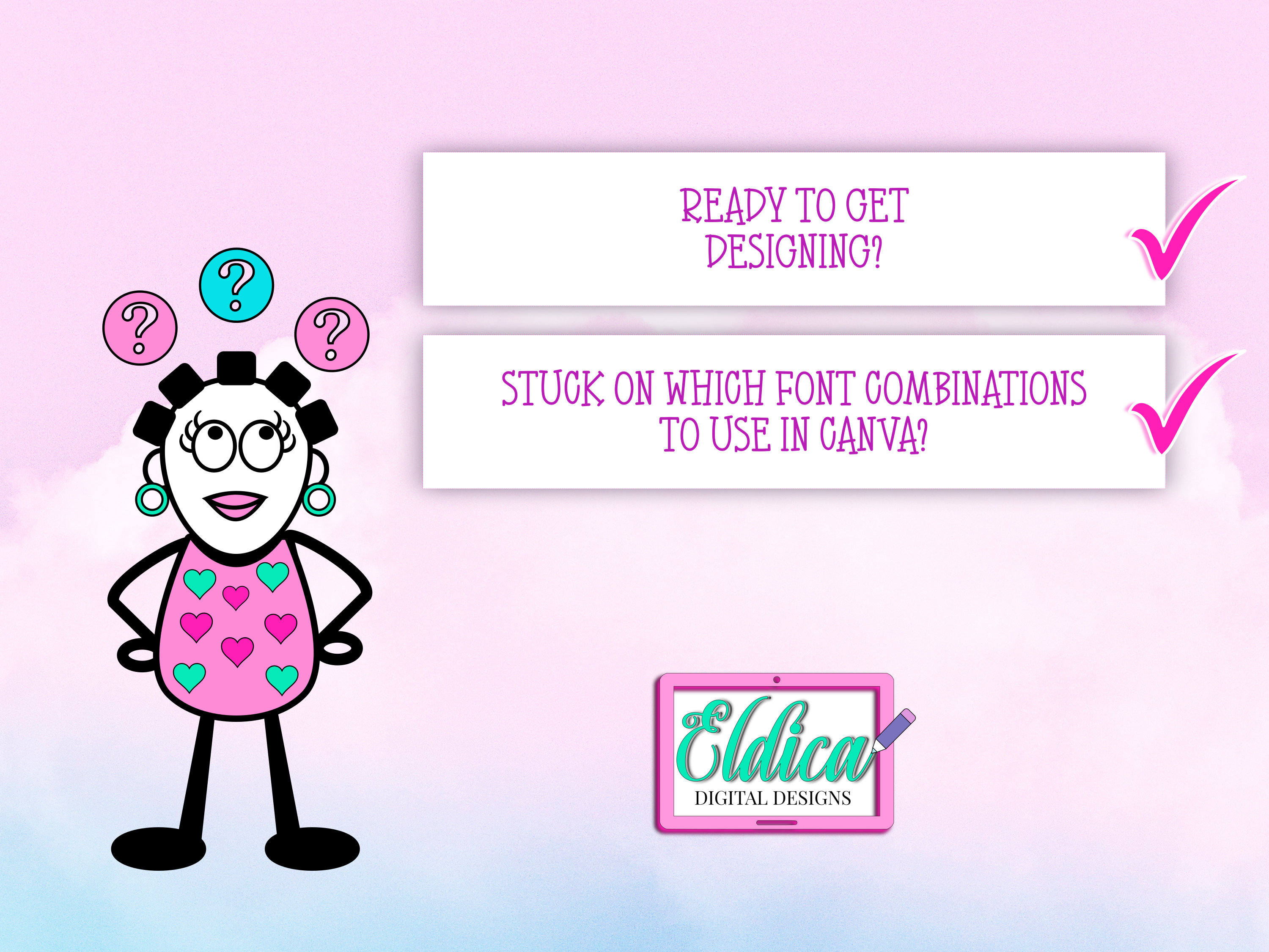 Font Pairing Cheat Sheet for Canva PDF, Canva Cheat Sheet, Canva Design ...