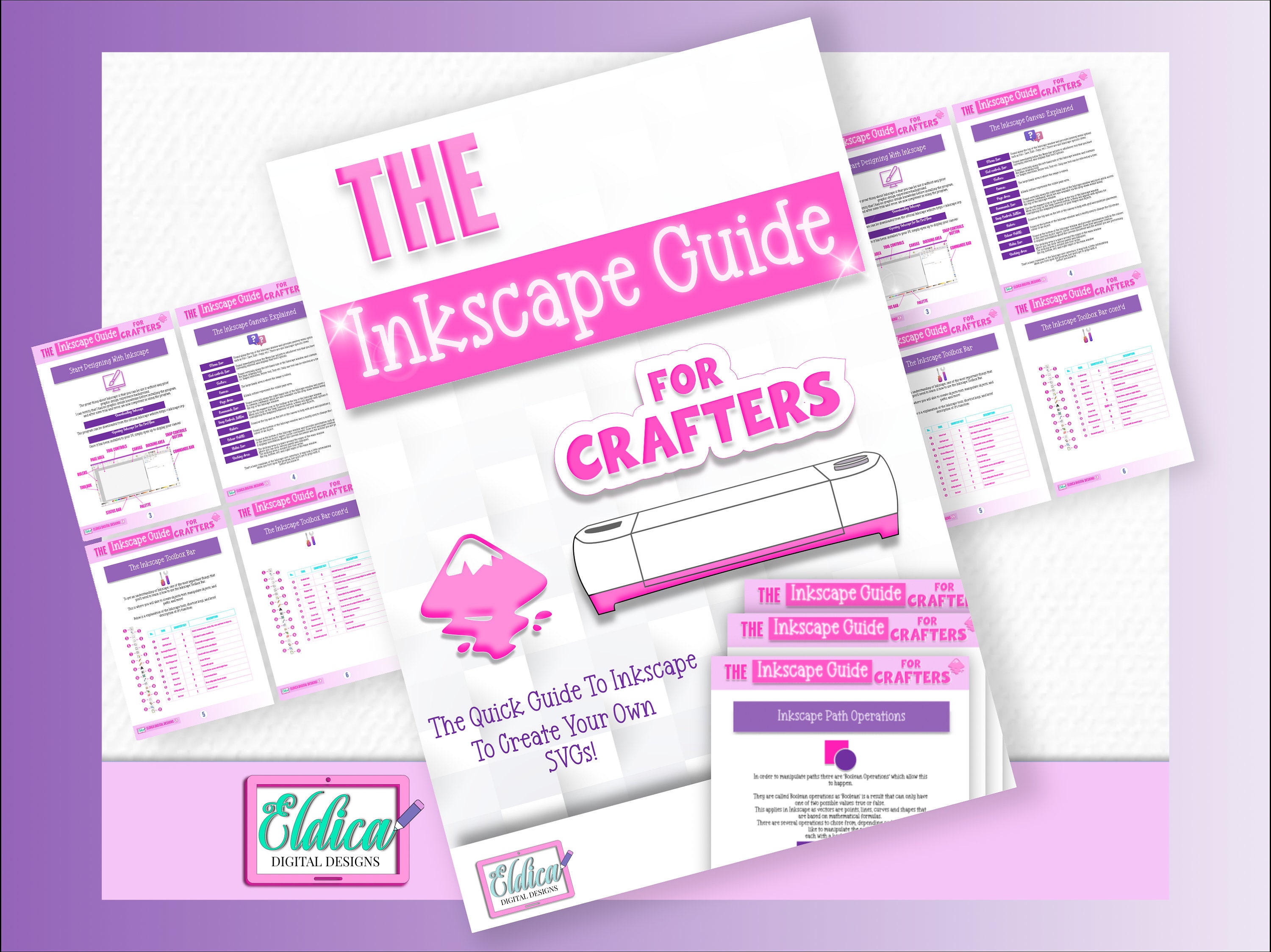 Inkscape Guide for Cricut Crafting, Inkscape Cheat Sheet, Inkscape ...