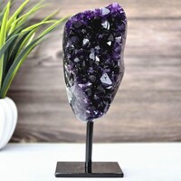 Custom Dark Purple Amethyst Agate Table Top | Handmade Modern Furniture ...